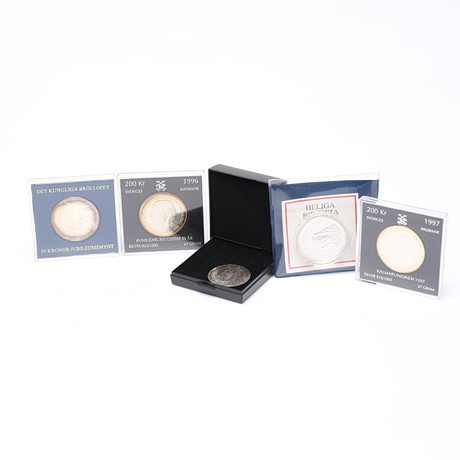 A set of 5 silver coins. Coins, Medals & Stamps - Coins & Banknotes ...