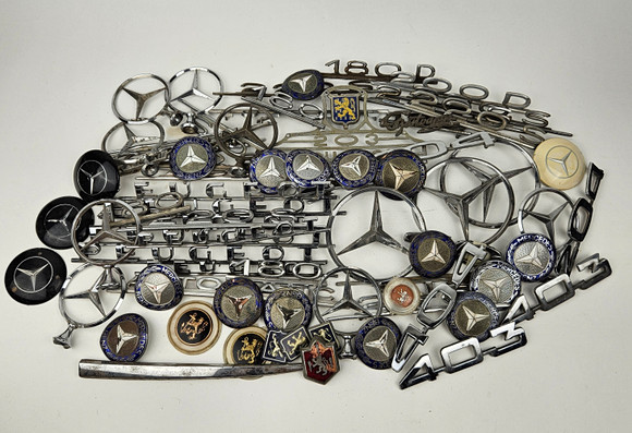 VEHICLE BADGES AND EMBLEMS, including Mercedes Benz. Vehicles, Boats ...