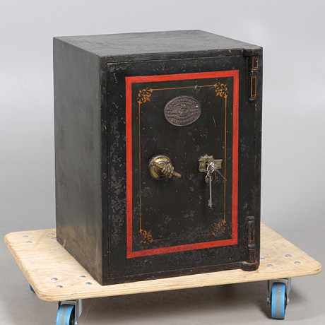 A PAINTED SAFE BY S. WITHERS & COMPANY OF WEST BROMWICH. Furniture ...