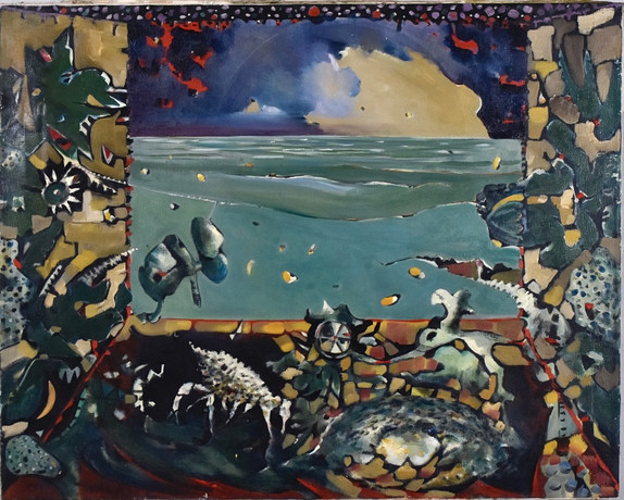 JAN JANUSZ WALASEK. oil painting, composition. Art - Paintings - Auctionet