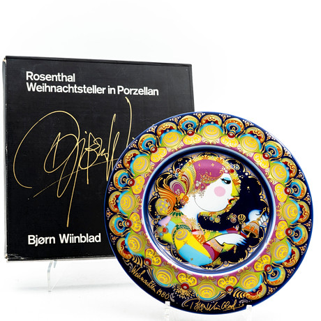BJÖRN WIINBLAD. PLACA COLECTORA, Rosenthal, 1980. Cerámica y porcelana ...