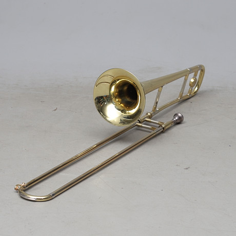 A metal trombone by Amati Kraslice, Czechoslovakia, 20th century ...