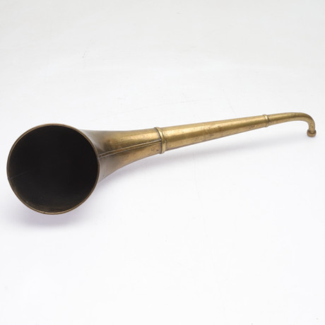 An ear-funnel/hearing aid, brass, early 20th century. Collectables ...