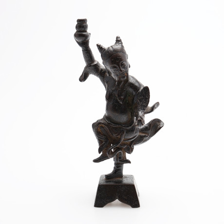 INCENSE HOLDER/JOSS STICK HOLDER, China, bronze, in the shape of a ...