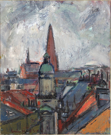 ERIC HARRY OLSON. 1909—1995. Öl auf Holz, signiert. Kunst & Gemälde ...