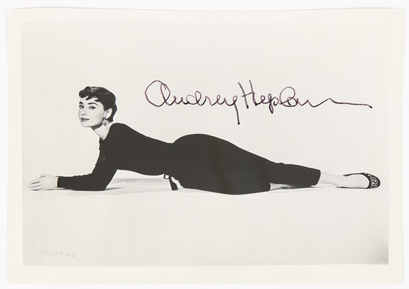 AUDREY HEPBURN Autograph in photograph. Books, Maps & Manuscripts ...