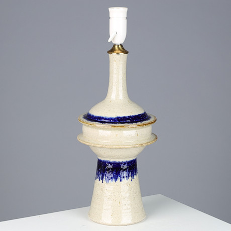 CARL CUNNINGHAM-COLE (1942-2015). Table lamp made of glazed stoneware ...