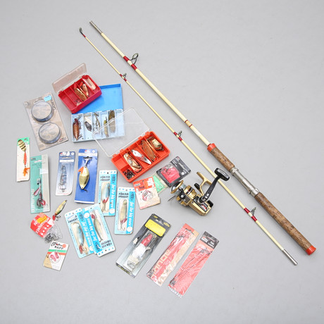 FISHING EQUIPMENT, rod with Daiwa reel and pull. Collectables - Fishing ...