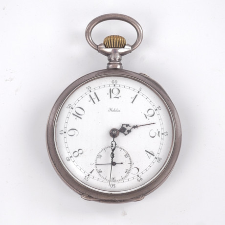 A pocket watch, Halda, silver case, 1895. Clocks & Watches - Pocket ...