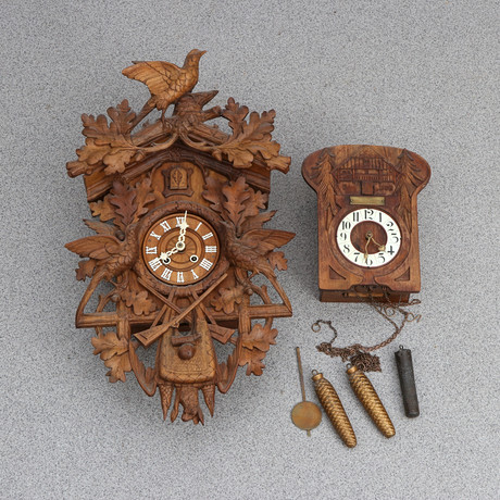 CUCKOO CLOCK. Cut wood. 20th century. Clocks & Watches - Wall Clocks ...