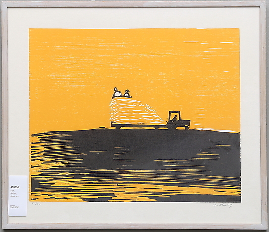 BERTIL ALMLÖF. Color lithograph, signed and numbered 14/30. Art ...