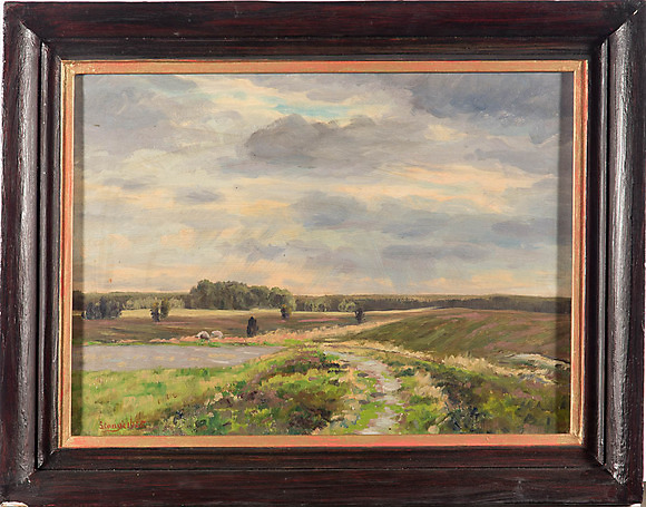 EMIL STANGE. HEATHERLANDS. Art - Paintings - Auctionet