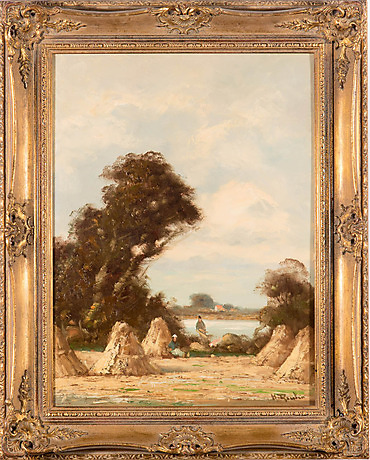 HELMUT REUTER. A PAIR OF SUMMER; U: WINTER LANDSCAPE. Art - Paintings ...