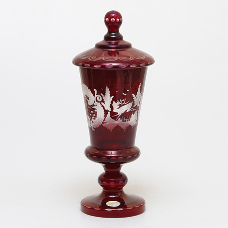 TROPHY, OVERHAND, BOHEMIA, 1940S/1950S. Glass - Art glass - Auctionet