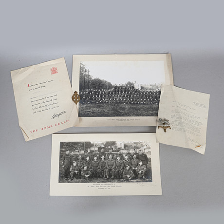 WW2 HOME GUARD EPHEMERA. Weapons & Militaria - Other - Auctionet