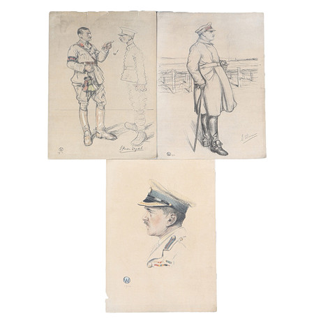 WW1 LITHOGRAPHS BY RAYMOND WOOG (3). Weapons & Militaria - Other ...