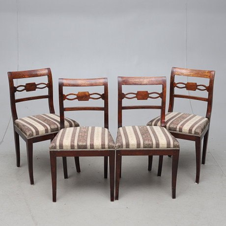 A set of 4 Karl Johan/Karl Johan-style chairs. Furniture - Armchairs ...