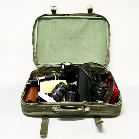 CASE OF ASSORTED PHOTOGRAPHY ITEMS. Photo, Cameras & Lenses - Cameras ...