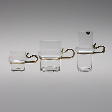 GLASSWARE PARTS, 20 pieces, "Hot & Cold", Lindau & Lindekrantz ...