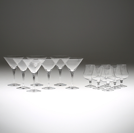 GLASSWARE PARTS, 13 parts, including Orrefors. Glass - Tableware ...