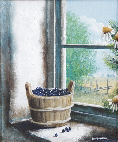 CLAES CASPERSSON. Oil on canvas, “blueberry”, signed. Art - Paintings ...