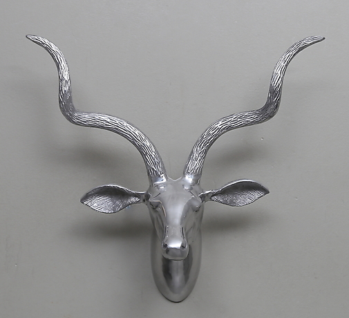 WALL DECORATION, light metal. Antelope. 2000s. Silver & Metals - Other ...