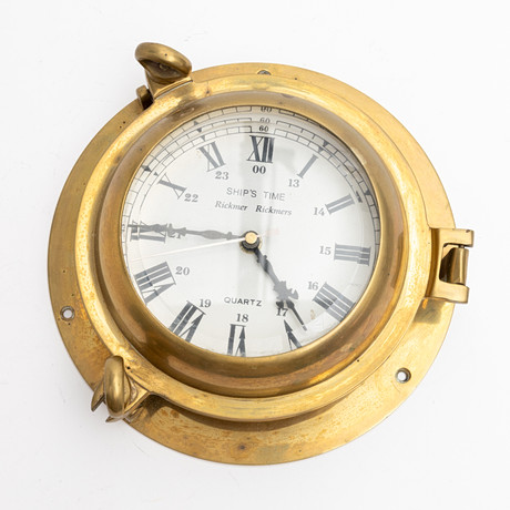 SHIP CLOCK, brass, Ship's Time, Rickmer Rickmers, quartz. Clocks ...