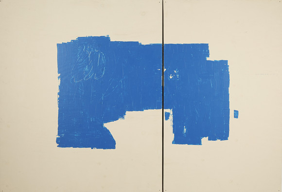SORAYA FORSBERG (FÖDD 1980). Abstract composition, diptych, motifs on ...