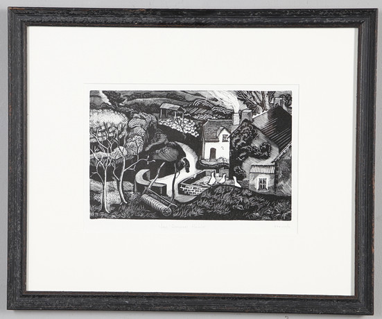 RACHEL RECKITT (1908-1995). WEST SOMERSET HAMLET. Art - Engravings ...