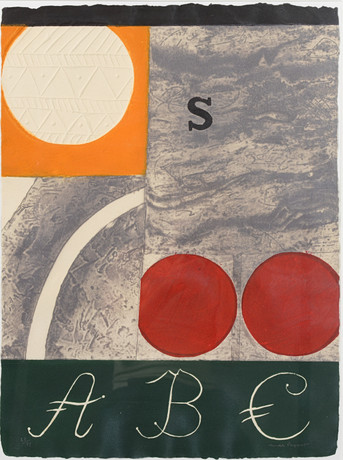 MAX PAPART. „ABC“, Farbradierung, signiert & nummeriert 28/99. Kunst ...