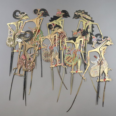 A COLLECTION OF INDONESIAN SHADOW PLAY FIGURES (WAYANG KULIT ...