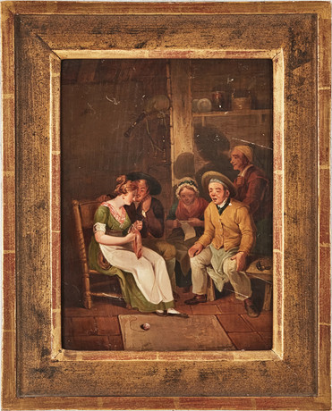 ATTRIBUTED TO JOHN BURNETT. “The Rockin”, oil on panel. Art - Paintings ...