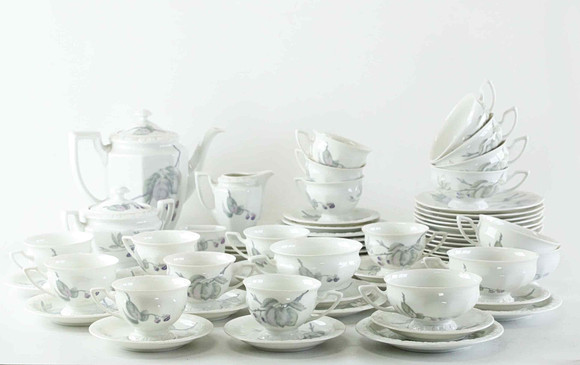 A 61-piece coffee and tea set, “Maria Blackberry”, Rosenthal. Ceramics ...