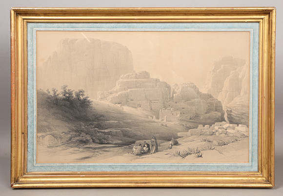 DAVID ROBERTS (SCOTTISH, 1796-1864) "PETRA, LOWER END OF THE VALLEY ...