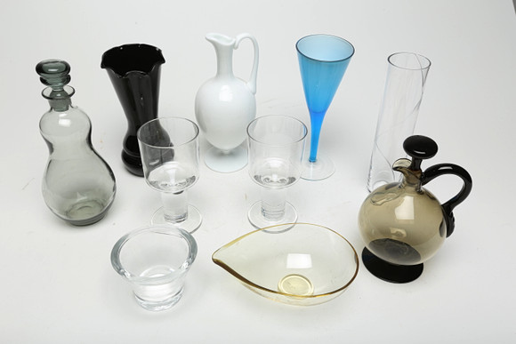 GLASS OBJECTS, 10 pcs. Glass - Other - Auctionet