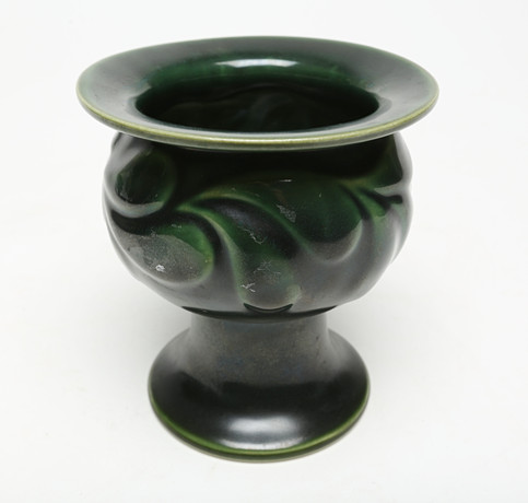 MARGARETA HENNIX. A ceramic pot, Gustavsberg, Leaf relief. Ceramics ...