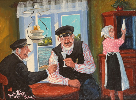 BERT HÅGE HÄVERÖ. Olja på duk, signerad, daterad 1975. Konst - Måleri ...