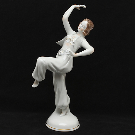 FIGURE, porcelain, dancer, Schaubach Kunst, 20th century. Ceramics ...