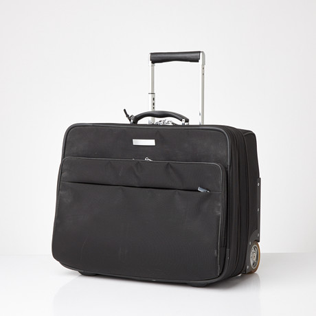 PORSCHE DESIGN. Briefcase, model “Luggage P/2000", black nylon fabric ...