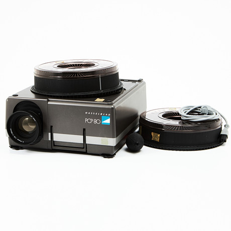 HASSELBLAD. Projector, PCP80, with magazine and 150 mm Zeiss P-Planar f ...