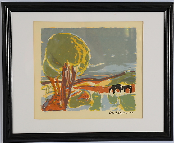 OLA BILLGREN. Färglitografi. Konst - Grafik - Auctionet