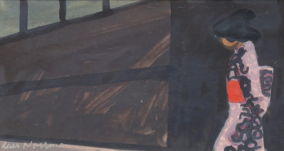 LARS NORMAN, akvarell, signerad. Konst - Måleri - Auctionet