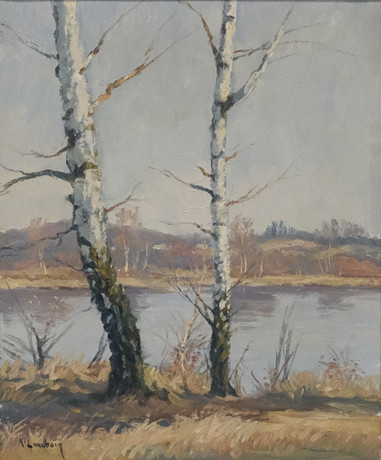 KARL LUNDBORG. “SPRING DAY IN ASBJER”, OIL ON CANVAS. Art - Paintings ...