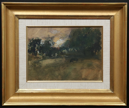 DAVID WALLIN. oil on panel, “Sunrise”, monogram signed D.W. Art ...