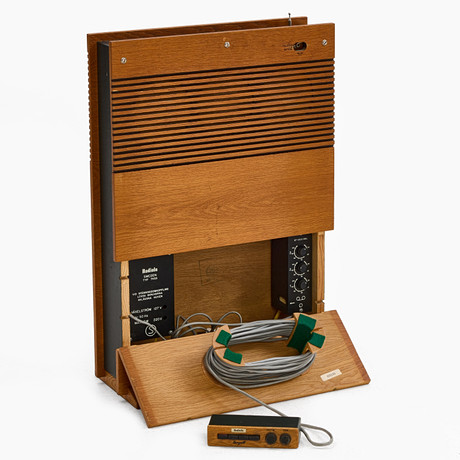 A Swedish radiola type 7453, teak radio, 1960s. Model with remote ...