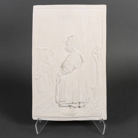 CHRISTIAN ERIKSSON plaster relief, “Brittany”. Art - Other - Auctionet