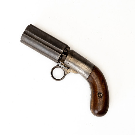 A PEPPERBOX, six-shot, unmarked, 19th century. Weapons & Militaria ...
