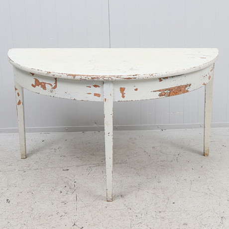 A crescent-shaped table, wood, 1800/20th century. Furniture - Tables ...