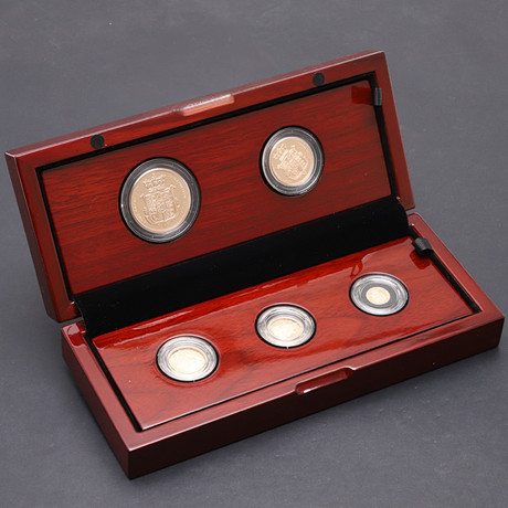 A CHARLES III SOVEREIGN FIVE COIN GOLD PROOF SET, 2025. Coins, Medals ...