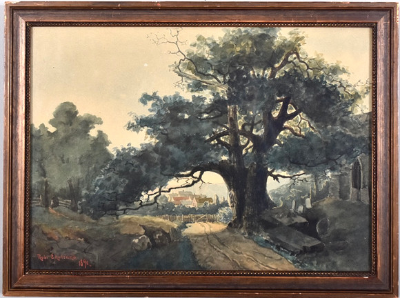 ROBERT EKSTRAND. watercolor, country road. Art - Paintings - Auctionet